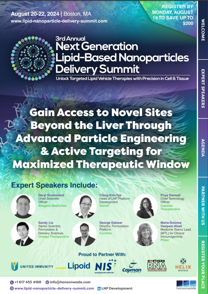 Home - 3rd Next Gen Lipid-Based Nanoparticles Delivery Summit